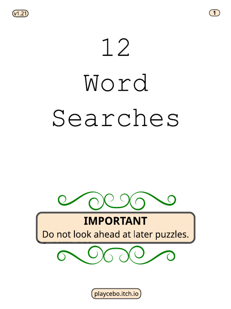 12 Word Searches v1.21 (Portrait) | PDF