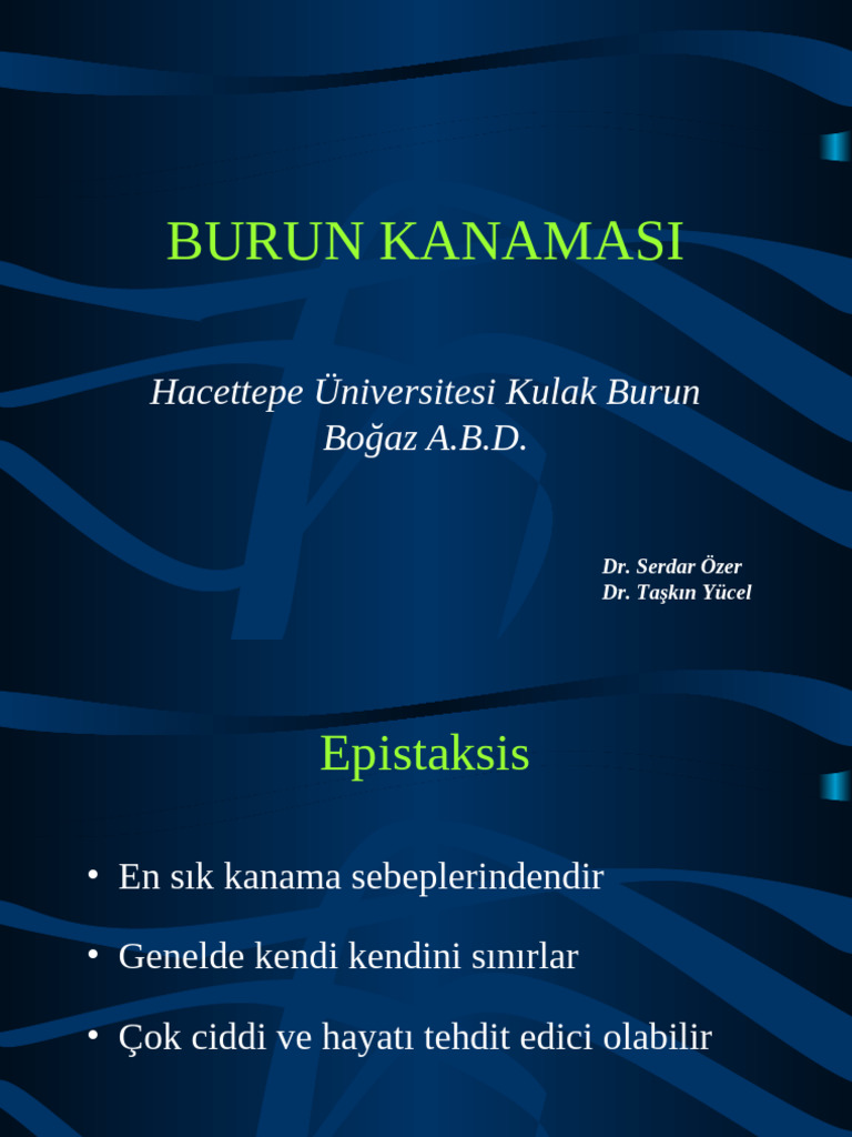 09.21 - Burun Kanaması - Slayt | PDF