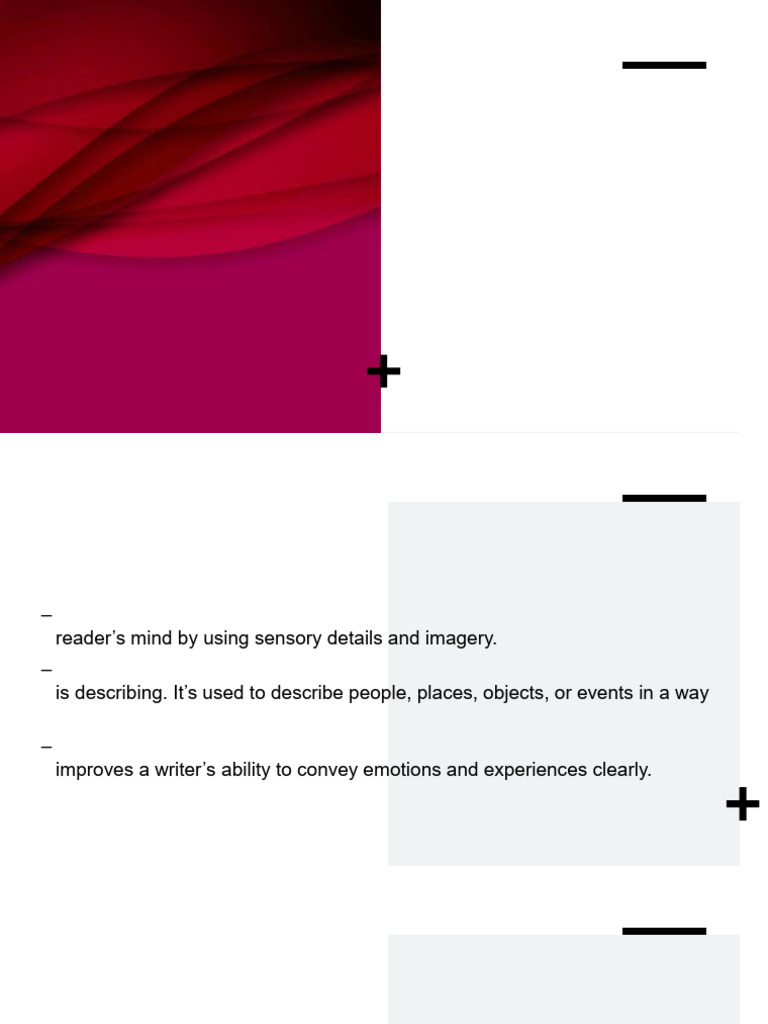 Descriptive Writing-1 | PDF | Perception | Metaphor