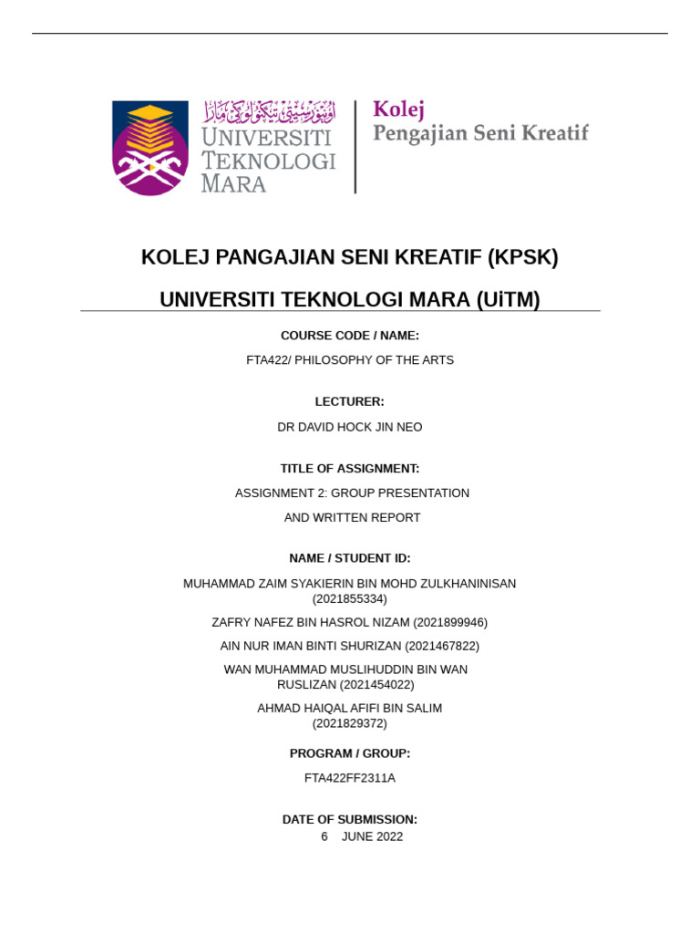 Report Philosophy | PDF | Headgear | Clothing