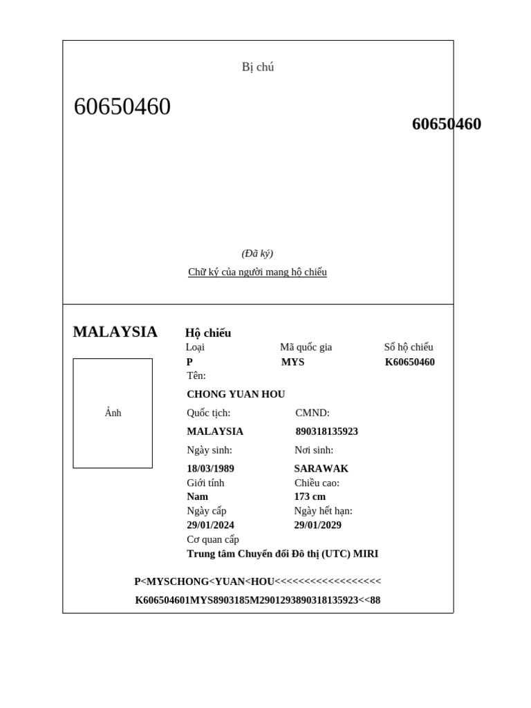 Hc Malaysia. Chong Yuan Hou | PDF