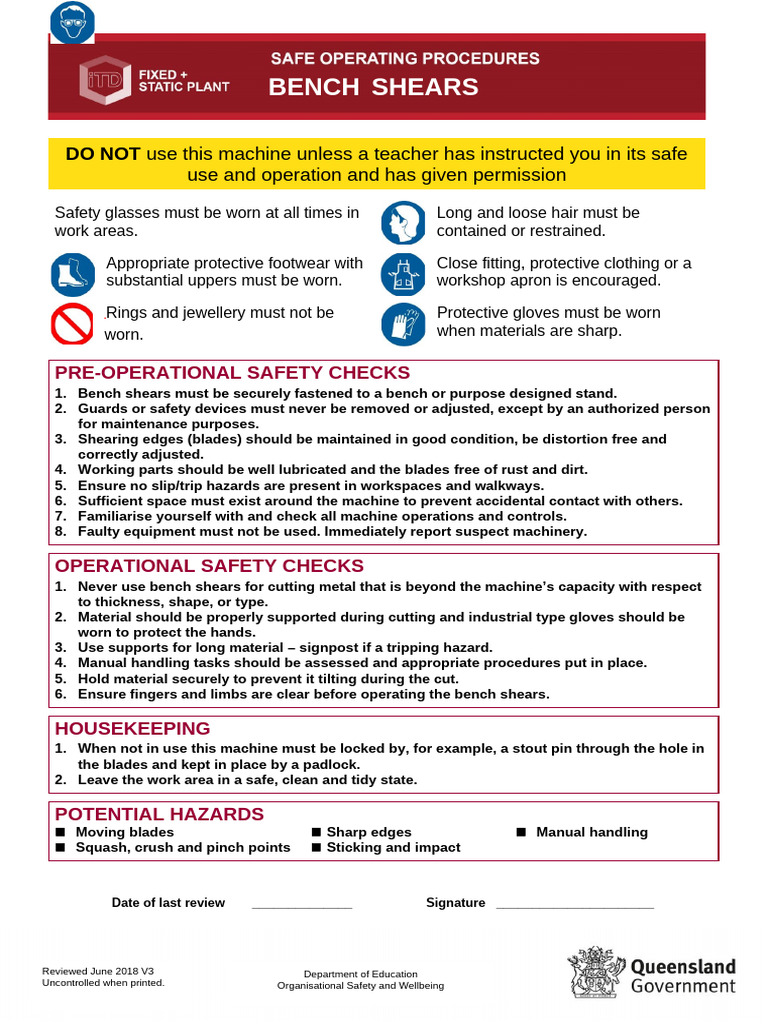 Sop Shears Metal | PDF | Scissors | Personal Protective Equipment