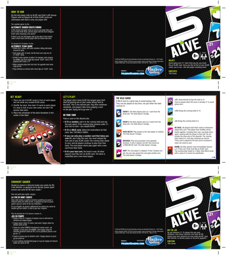 Five Alive Card Game s22 Far | PDF