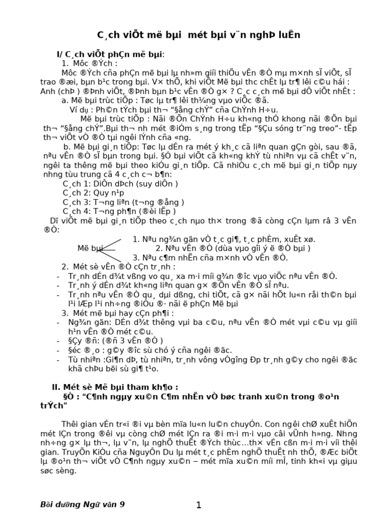 Cach Viet Mo Bai Cho Bai Van Nghi Luan | PDF