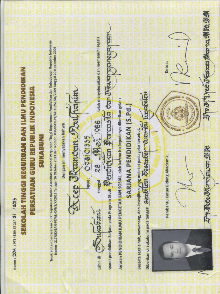 Ijazah ACEP RAMDAN - Compressed | PDF