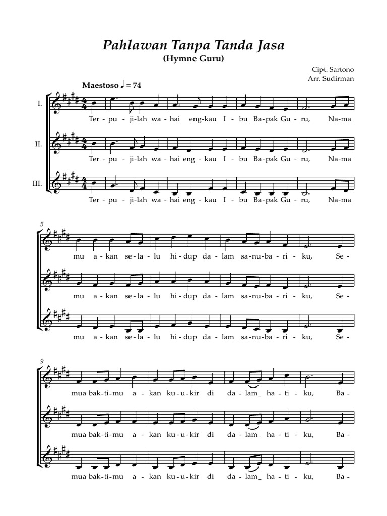 Hymne Guru (NEW) | PDF