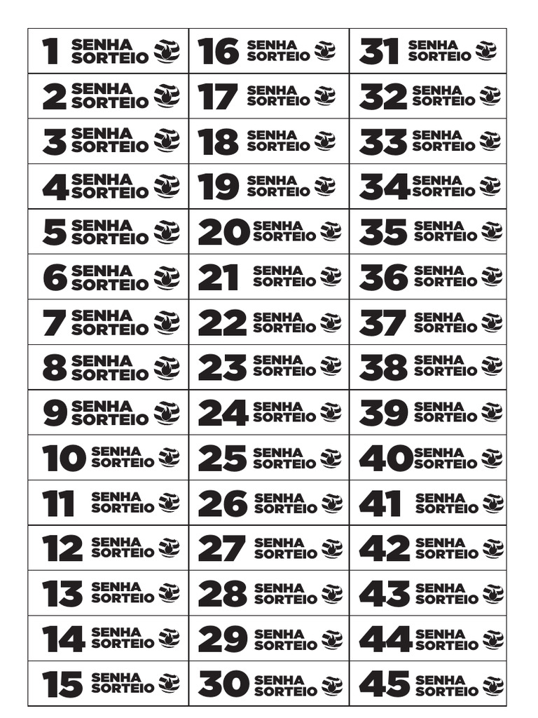 Numeros Sorteio Cestas Basicas | PDF