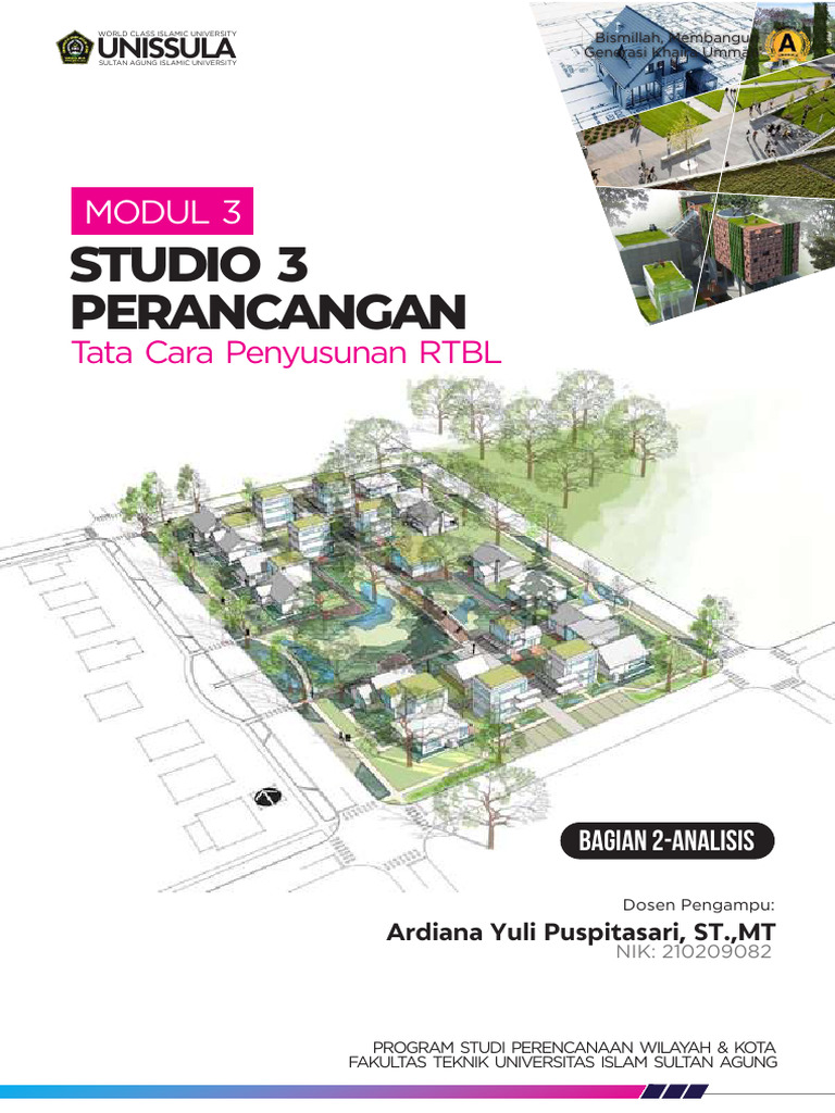 MODUL 3.2 - STUDIO 3 PERANCANGAN - TATA CARA PENYUSUNAN RTBL - Compressed | PDF