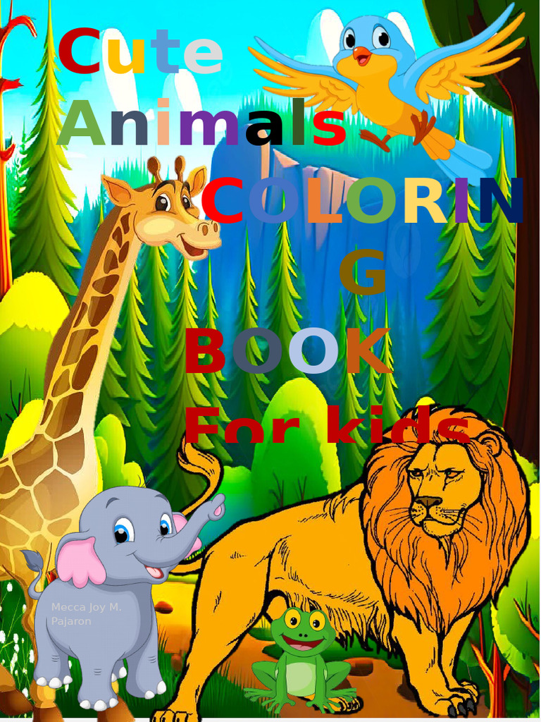 Cute Animals Coloring Book for Kids | PDF
