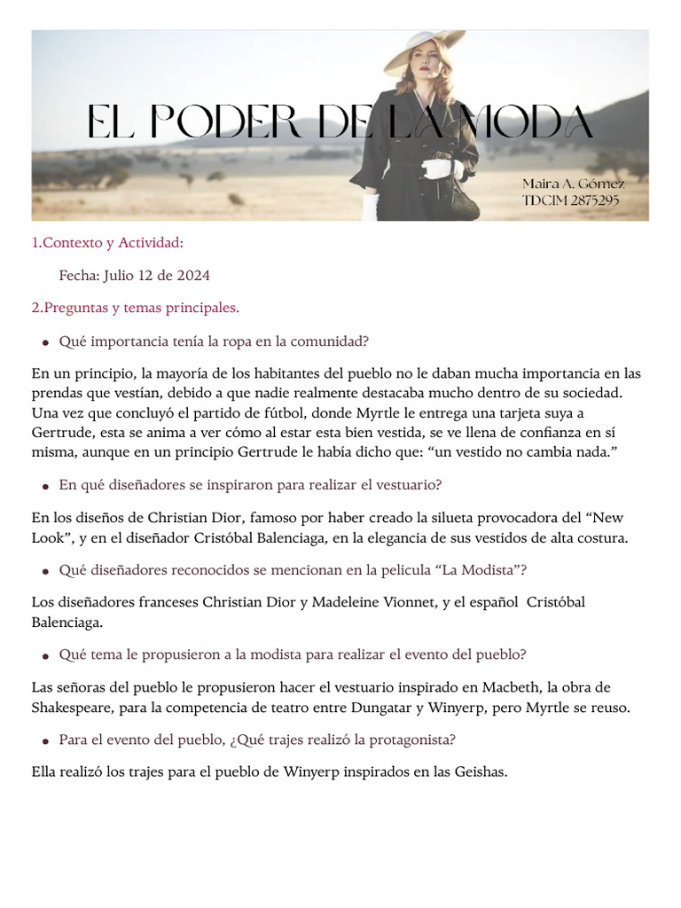 El Poder de La Moda | PDF | Moda | Ropa