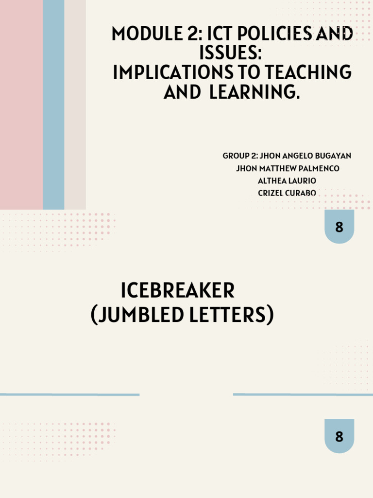 Ict Policies and Issues | PDF | Educational Technology | Password