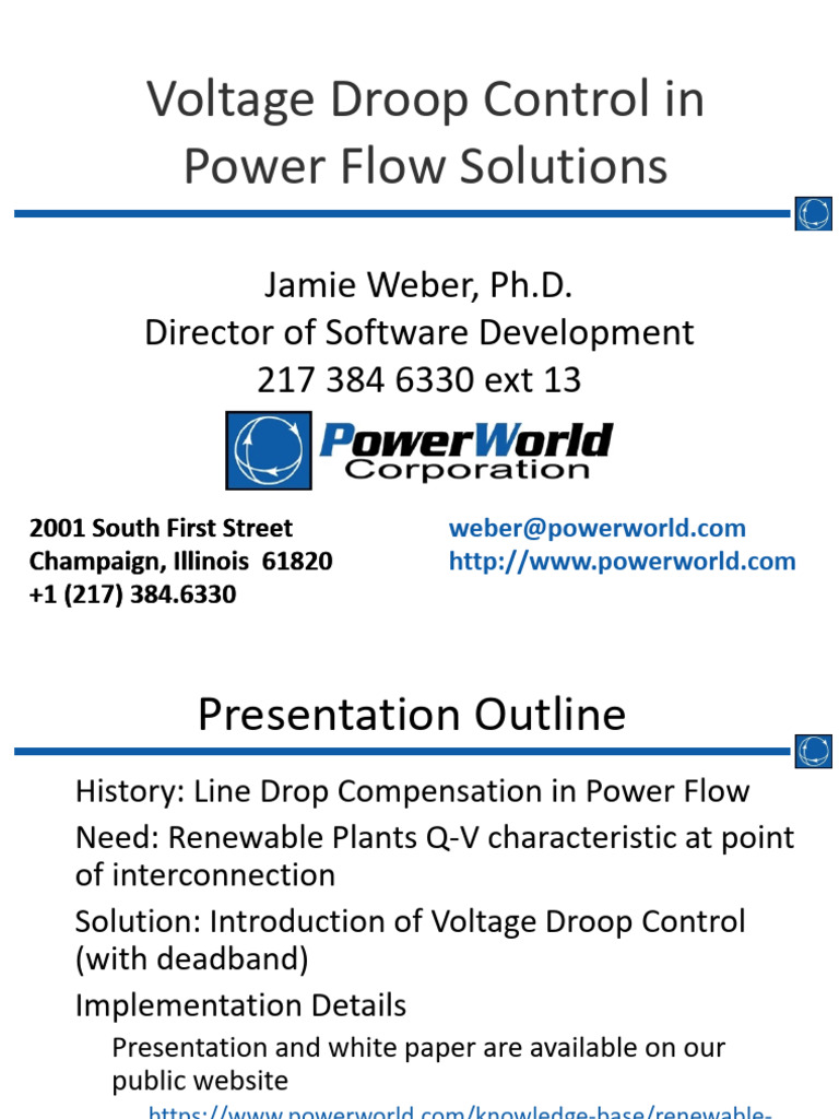 PowerWorld Voltage Droop Control Short | PDF | Ac Power | Electric ...