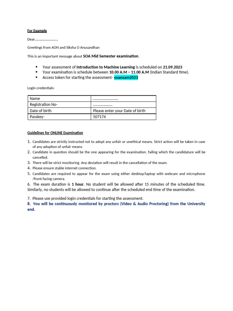 Instructions for Online Examination | PDF | Computing | Software