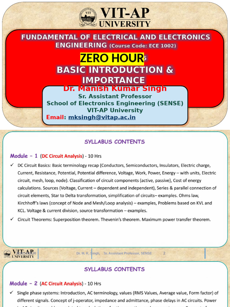 BEEE Module 1-DC Circuit Analysis Lecture-5 | PDF | Band Gap | Electrical Resistivity And ...