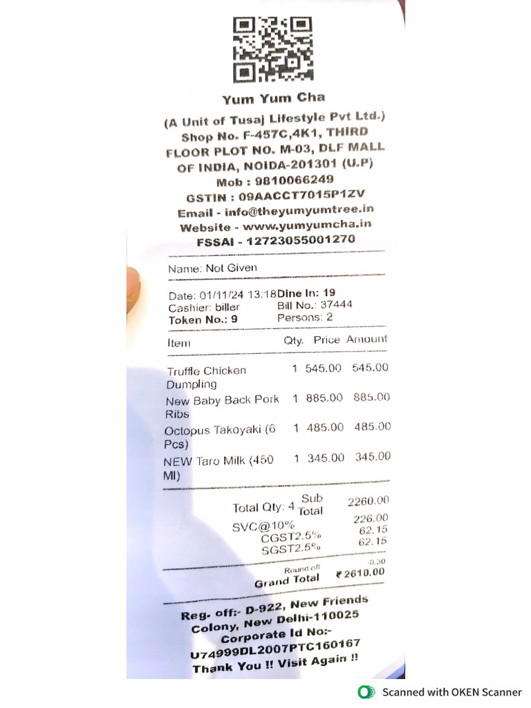 Food Bill 011124 | PDF