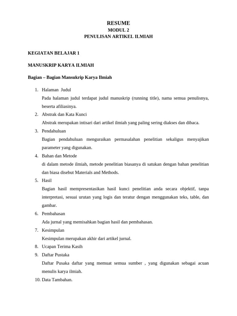 Resume Modul 1 Dan 2 IDIK4013 Teknik Pen | PDF