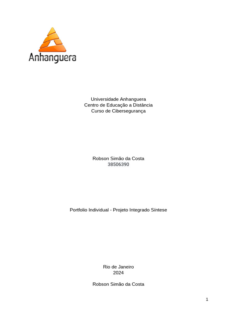 Modelo de Potifólio | PDF | Modelo OSI | Rede de computadores