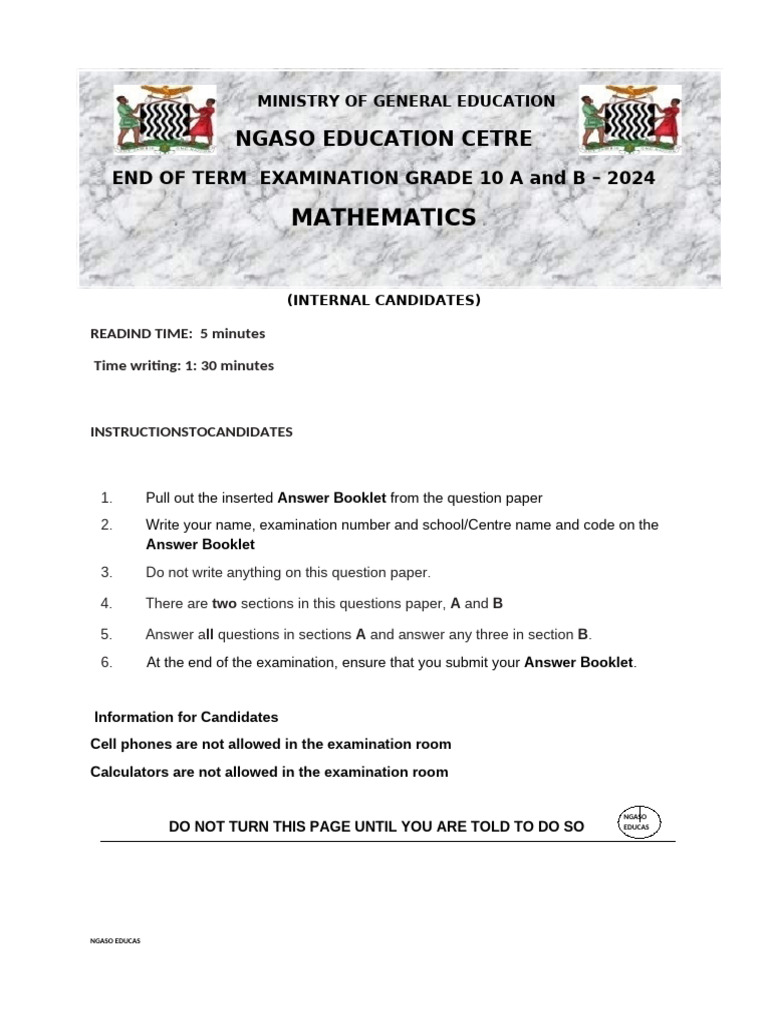 Cover Page Secondary | PDF
