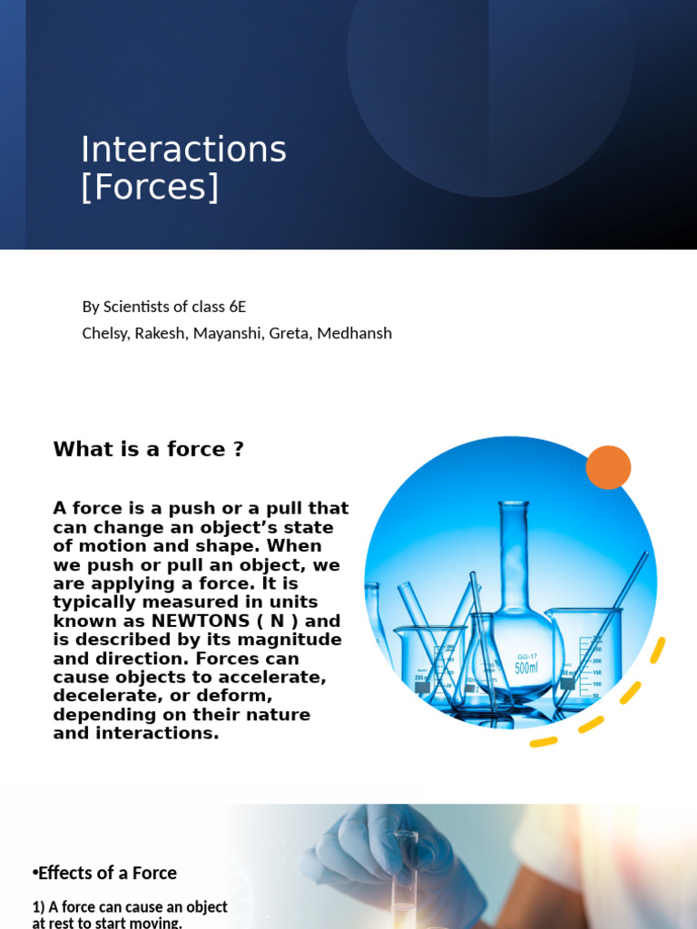 Forces science project PPT | PDF
