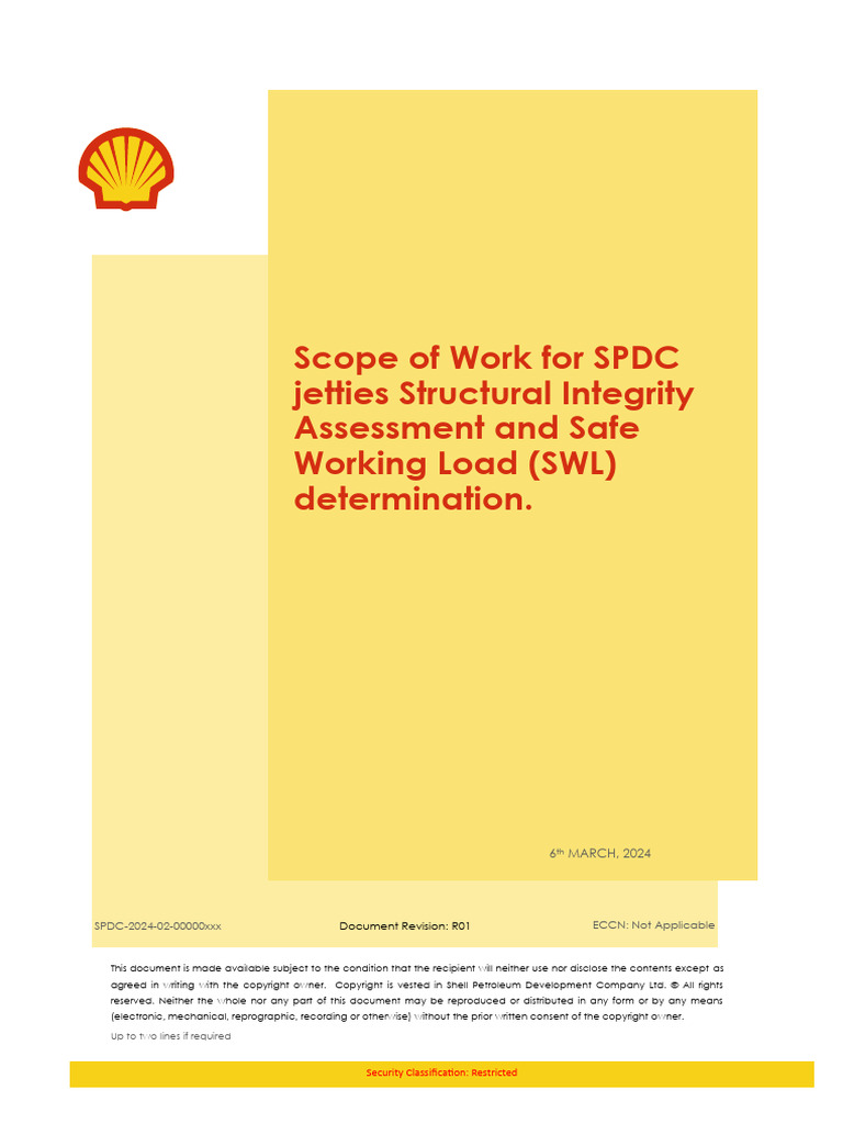 SPDC Supply Base Jetties and Warehouse Laydown Areas Safe Working Load ...