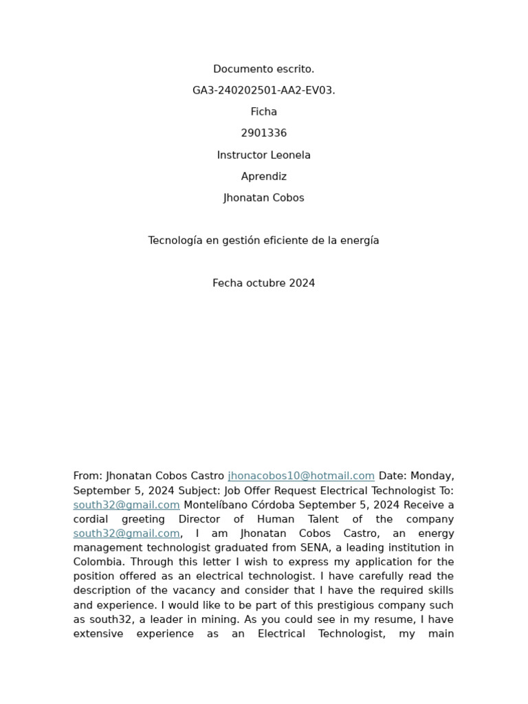 Documento Escrito | PDF