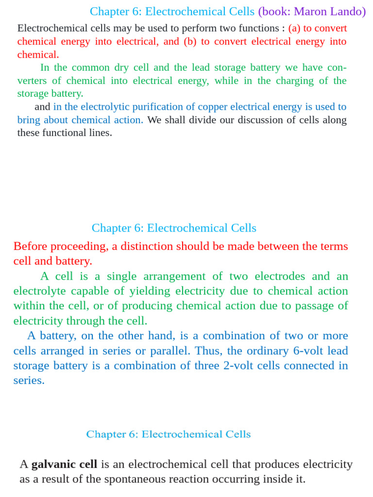 Lecture3-Electrochemical Cell-27-1-21-2-2-2021 | PDF | Redox ...