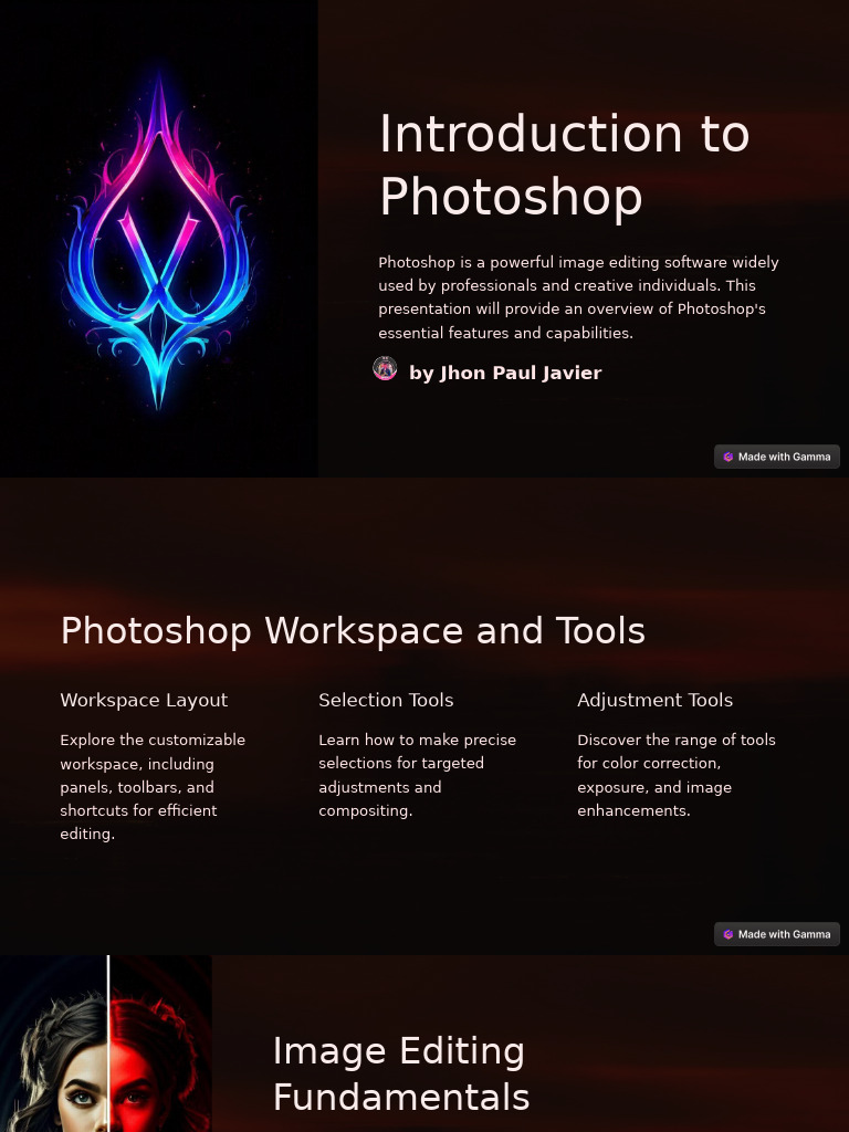 Introduction To Photoshop | PDF | Adobe Photoshop | Image Editing