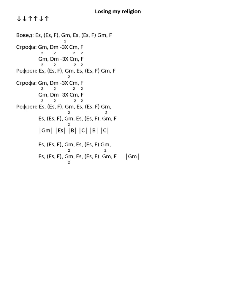 Losing My Religion | PDF