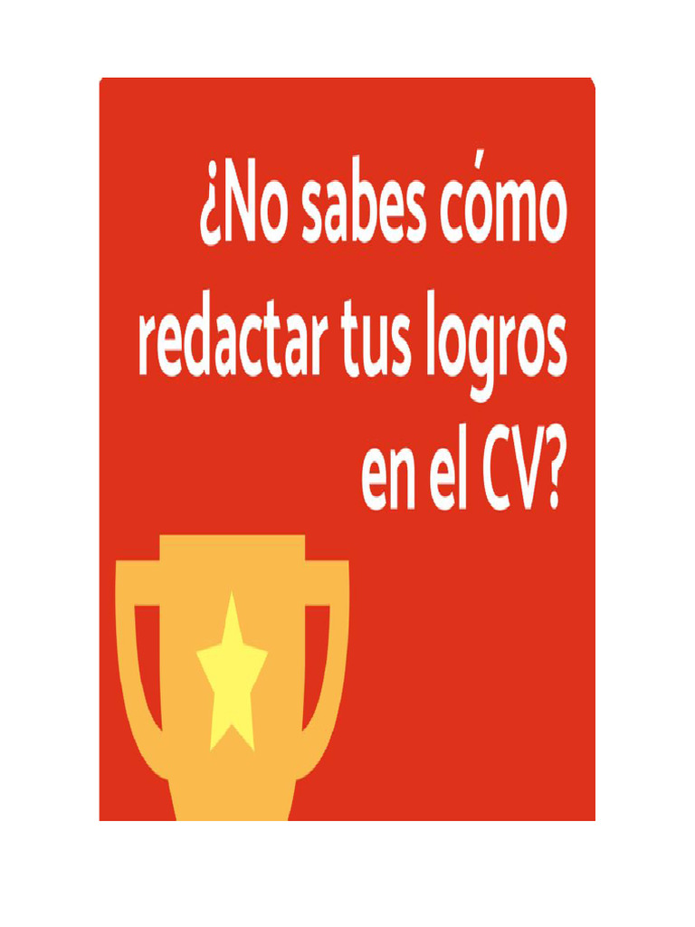 Como Redactar Logros | PDF | Iniciativa empresarial | Marketing