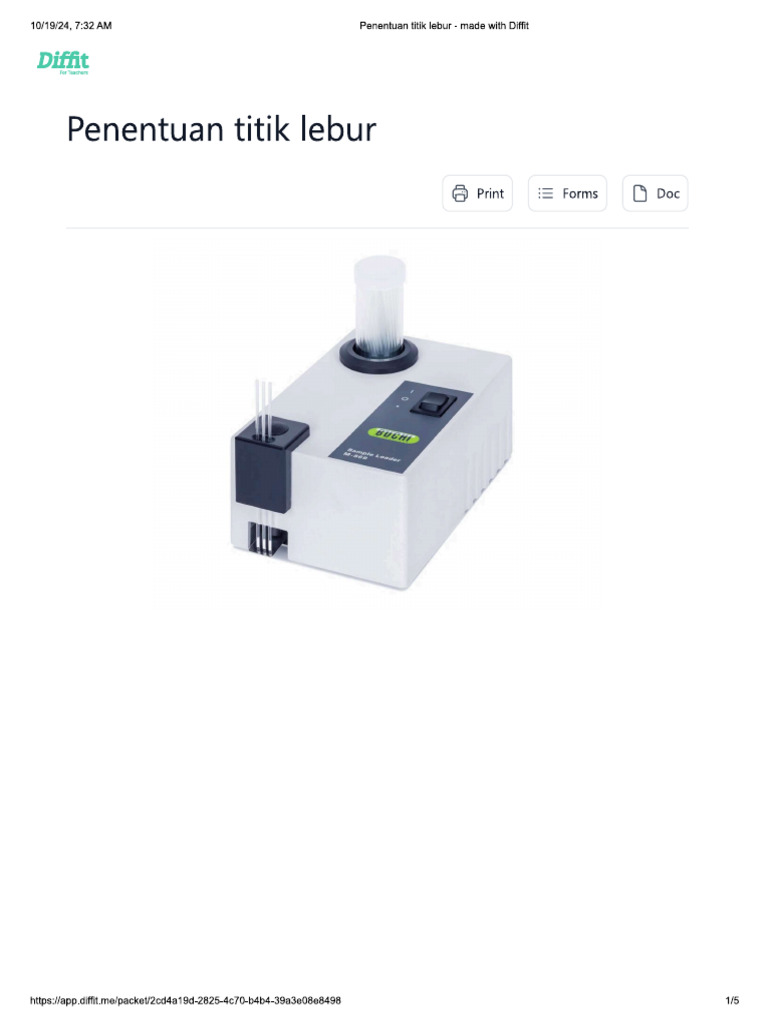 Penentuan Titik Lebur | PDF