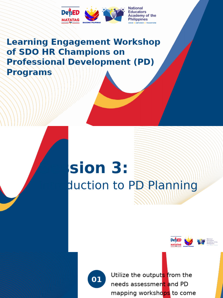 Session 3. Introduction To PD Planning | PDF | Needs Assessment