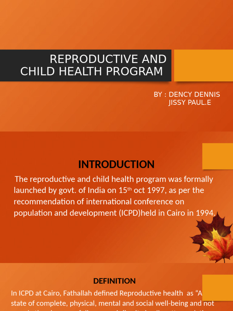 India’s Reproductive and Child Health Program | PDF | Childbirth ...