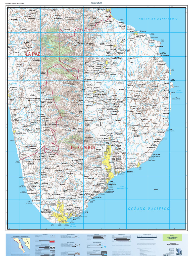 Mapa Municipal Los Cabos | PDF