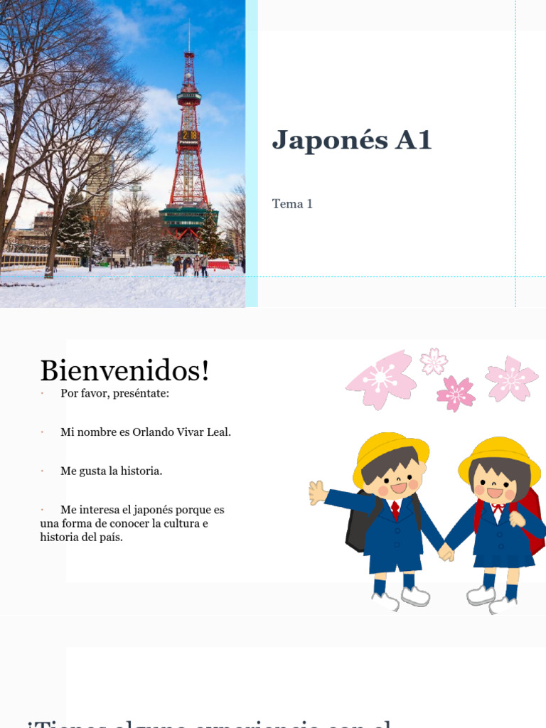Introducción al Japonés A1 | PDF | Idioma japonés | Idiomas de asia