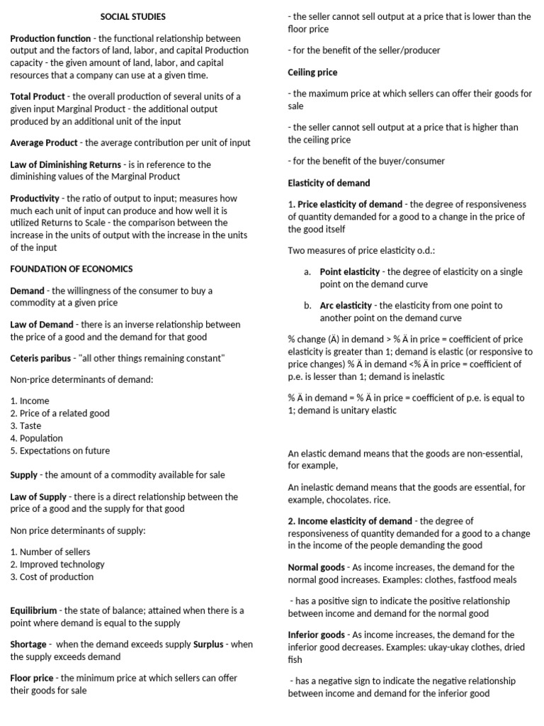 Social Science | PDF | Demand | Elasticity (Economics)