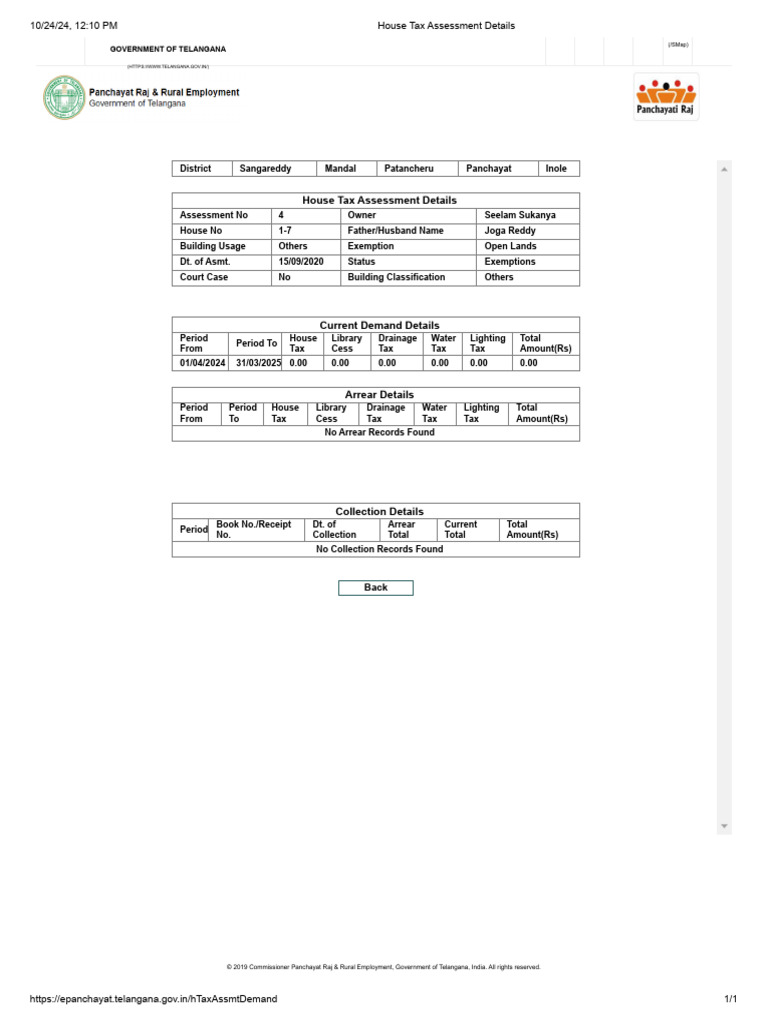 Telangana House Tax Assessment 2024 | PDF | Taxes | Government Finances