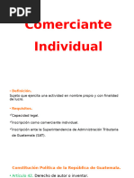 Comerciante Individual y Su Proceso de Inscripción Ante El Registro Mercantil y SAT | PDF ...