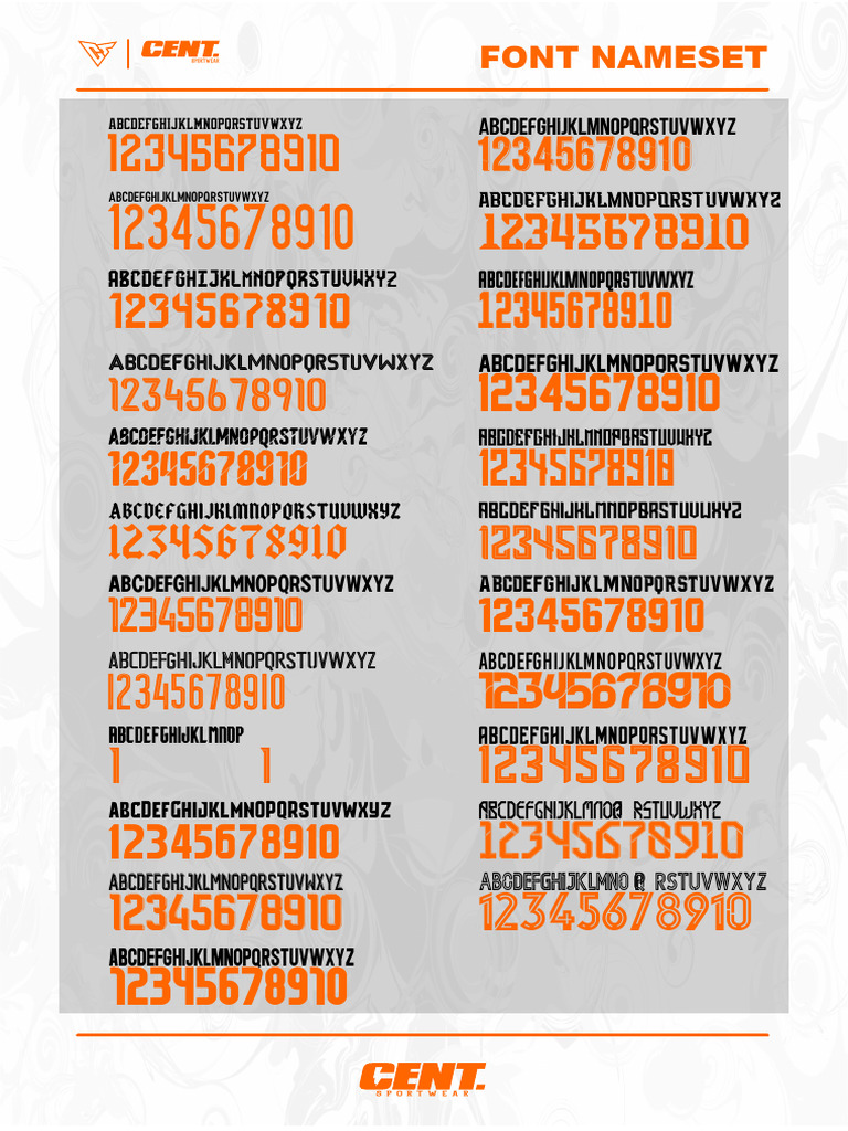 Font Number | PDF