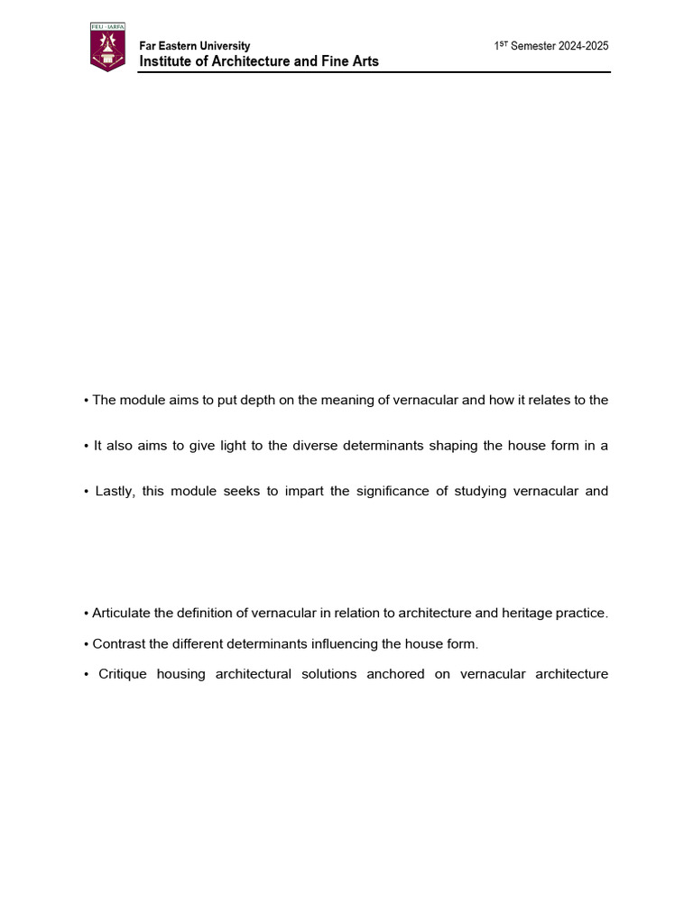 MODULE 2 - Vernacular Architecture and Regional Design | PDF | Language ...