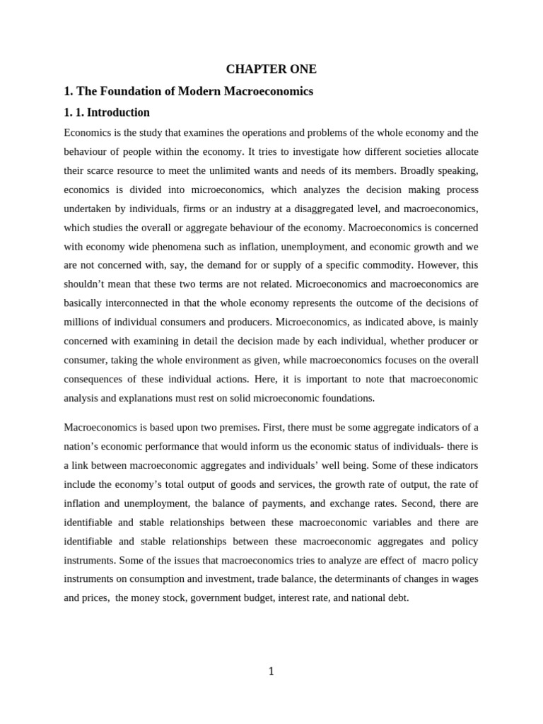 Foundations of Macroeconomics | PDF | Macroeconomics | Economics