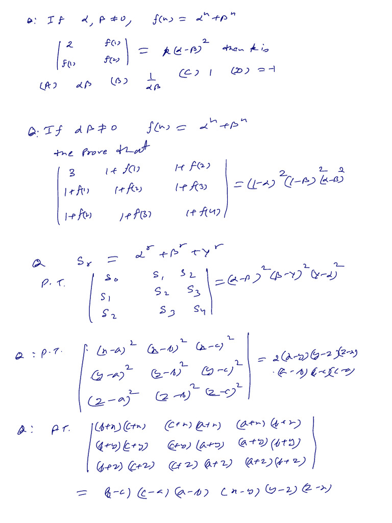 Determinant 1 | PDF