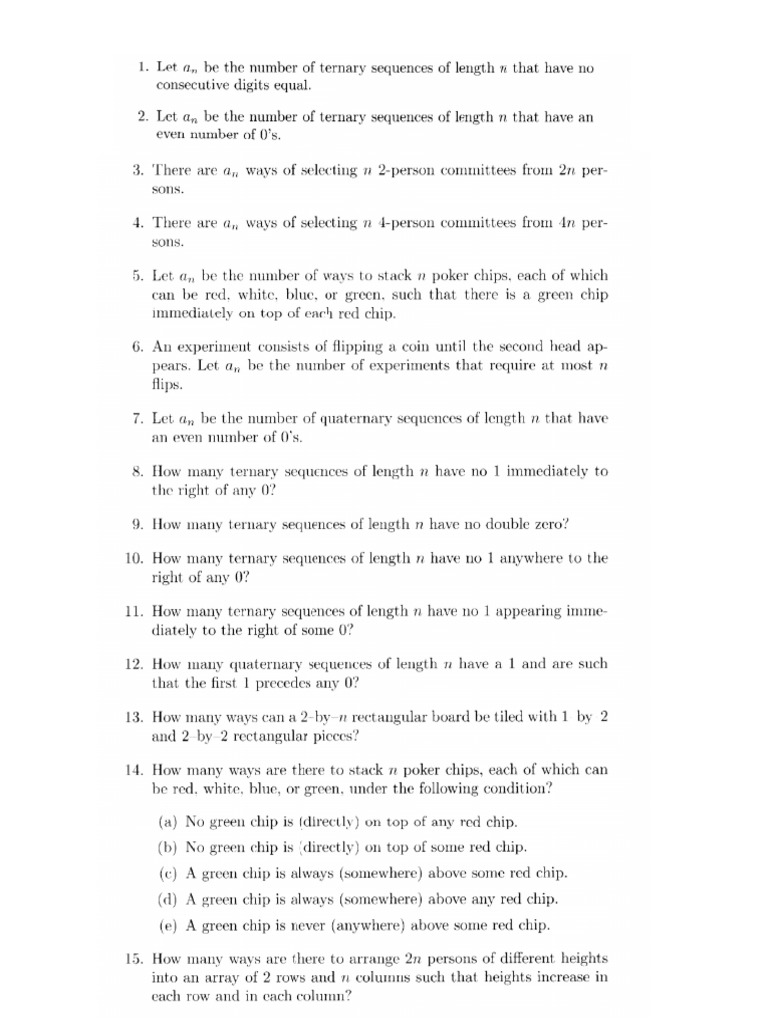 M07 Combinatorics C07-2 | PDF