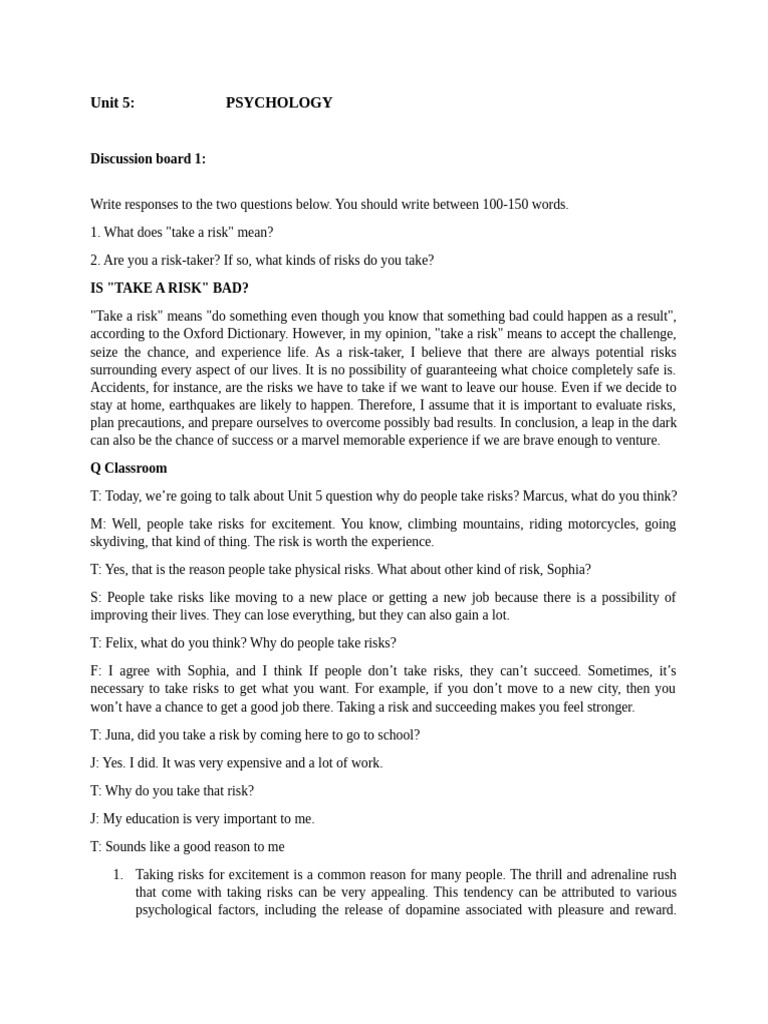 NOTE_Writing reading | PDF | Risk | Parachuting