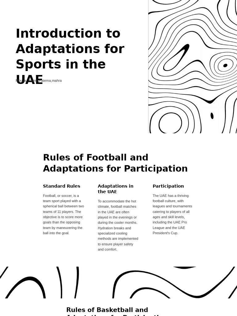 Introduction To Adaptations For Sports in The UAE | PDF | Volleyball ...