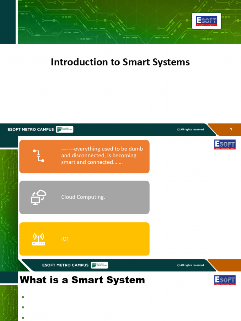 Introduction to Smart Systems | PDF