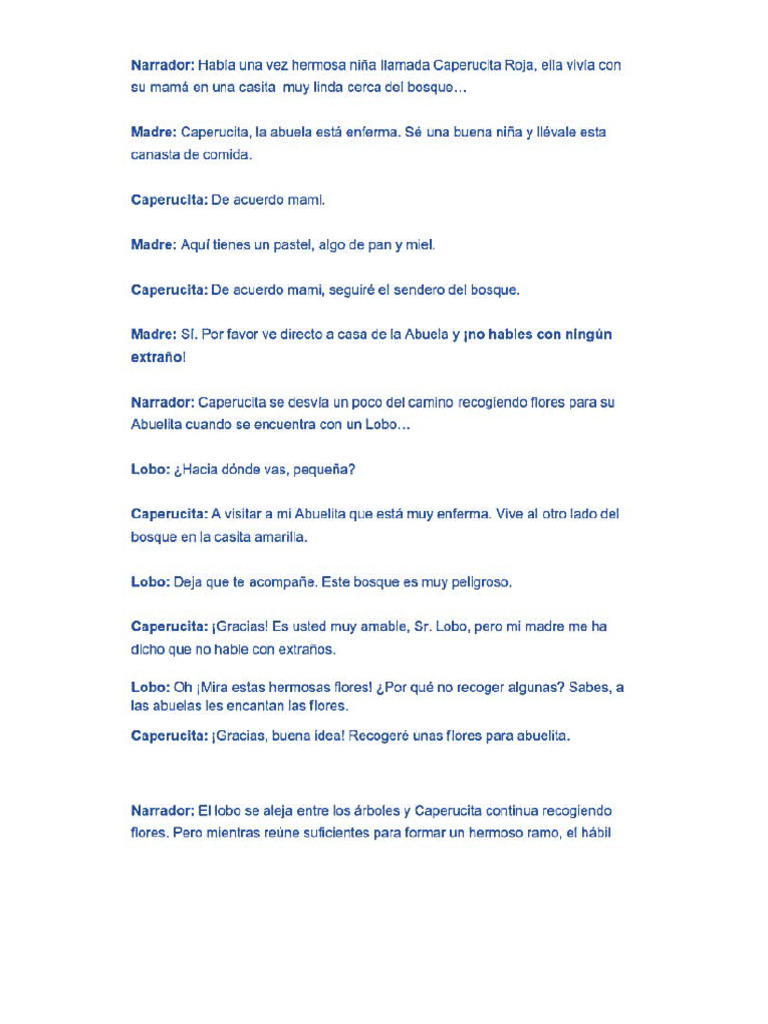 Caperucita Roja | PDF