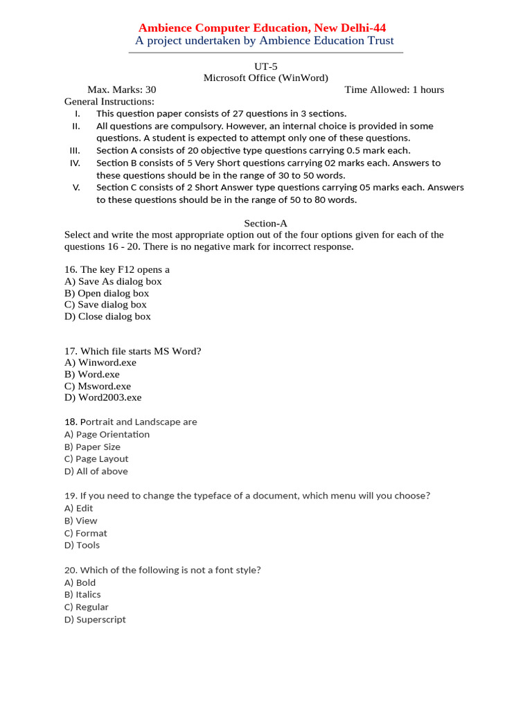 UT 5 (Winword) | PDF | Teaching Methods & Materials | Art