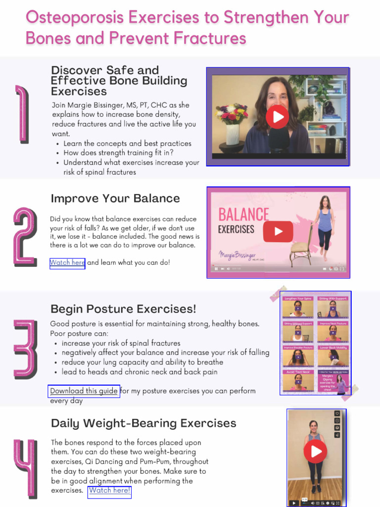 Osteoporosis Bone Strengthening Guide | PDF | Self-Improvement