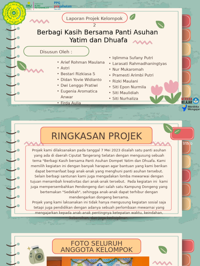 Laporan Projek - Materi Dan Paparan | PDF