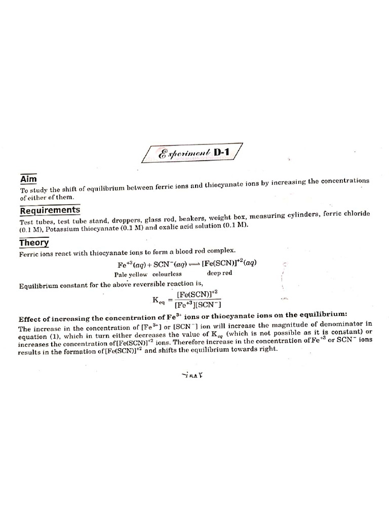 Equilibrium Experiments | PDF